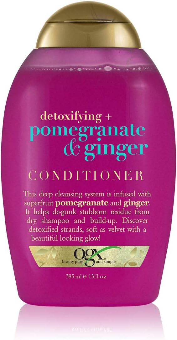Amazon.com : OGX Detoxifying + Ginger Conditioner, Pomegranate, 13 Fl ...