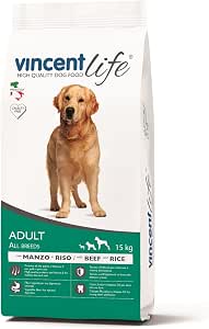 Vincent PetFood vincentlife Adult 15 kg – Beef & Rice – Complete food ...