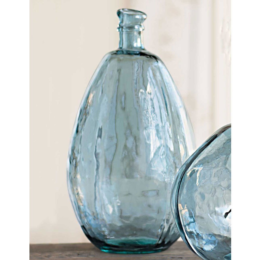 Large Blue Glass Vase - Decor For You