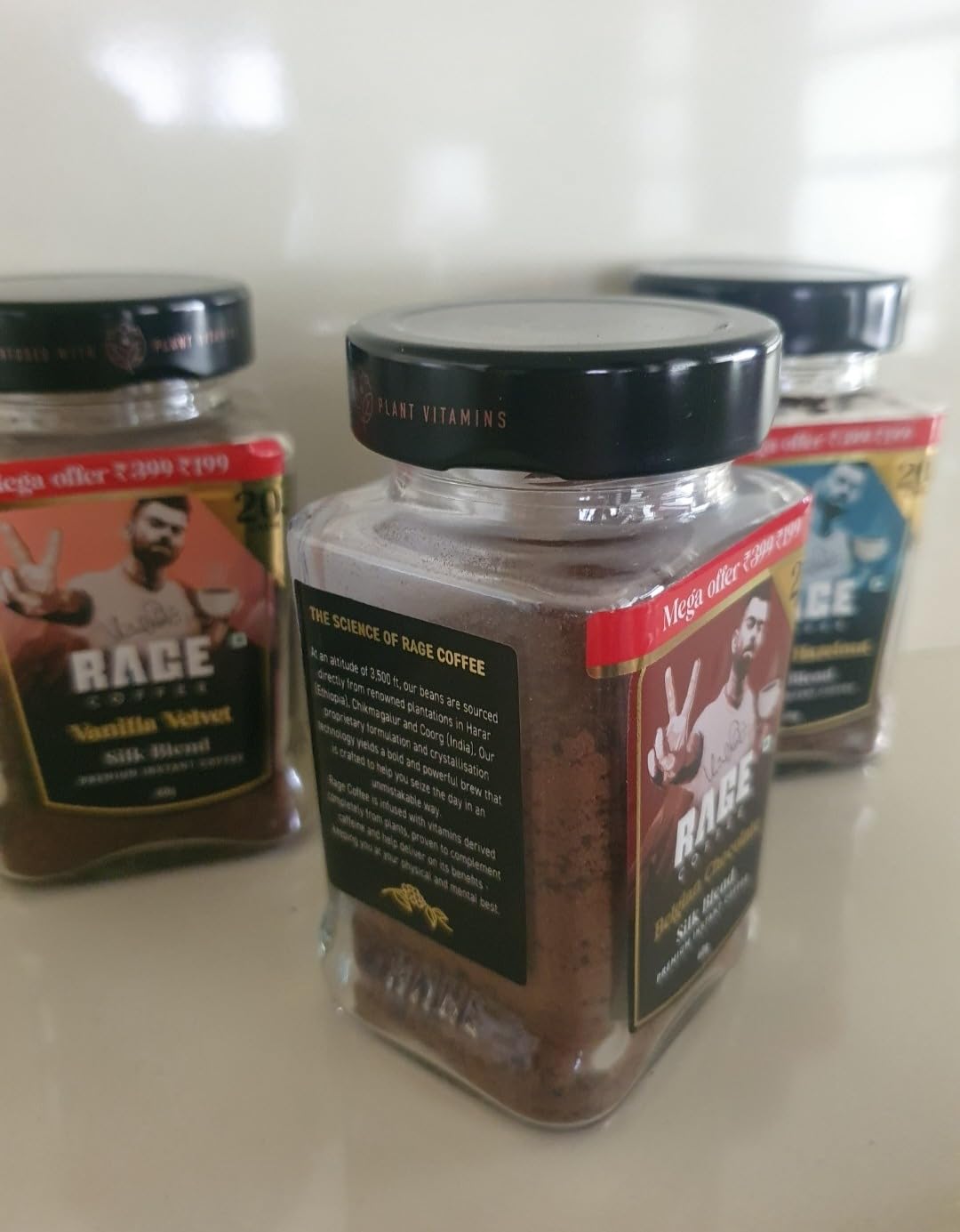 Rage Coffee Premium Silk Blend Classic Coffee Powder - 60g X 2 of 100% ...