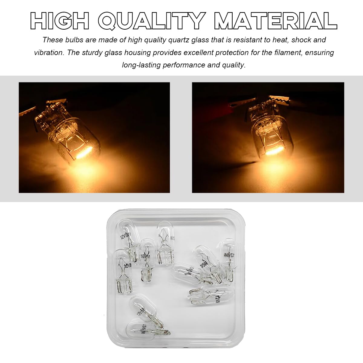 Snapklik.com : 10PCS T10 Car Flat Foot Mini Light, 168 192 12V 5W Low ...