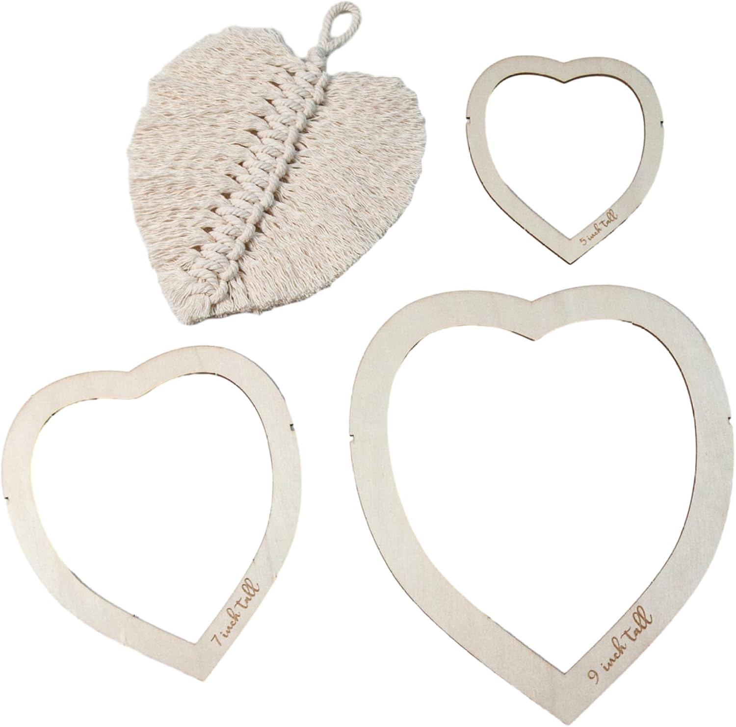 Amazon.com: Macrame Leaf Template 3PCS Different Size Macrame Cutting ...