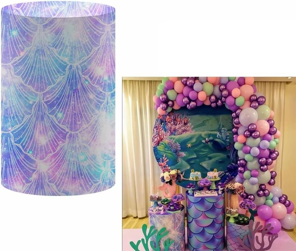 Amazon.com: ittsmnt Pedestal Covers Princess Underwater Little Mermaid ...