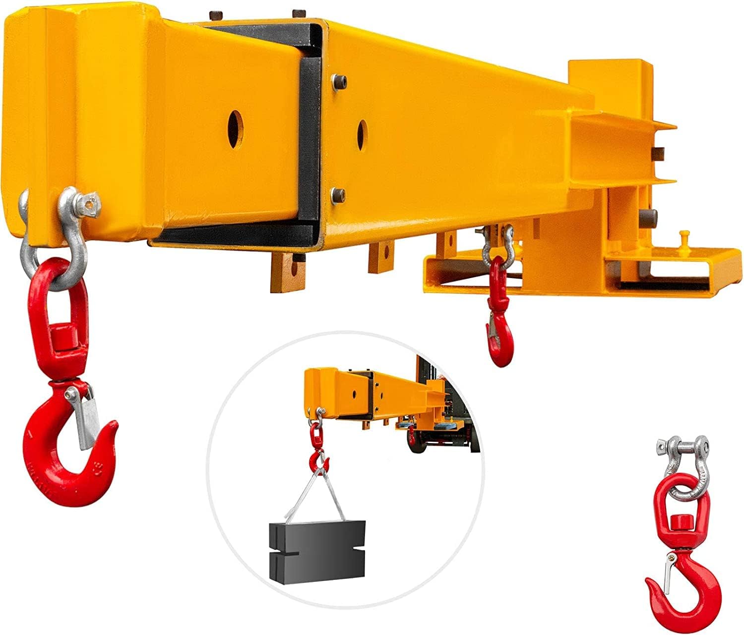 Amazon.com: VEVOR Forklift Jib Boom Crane, Forklift Mobile Crane ...