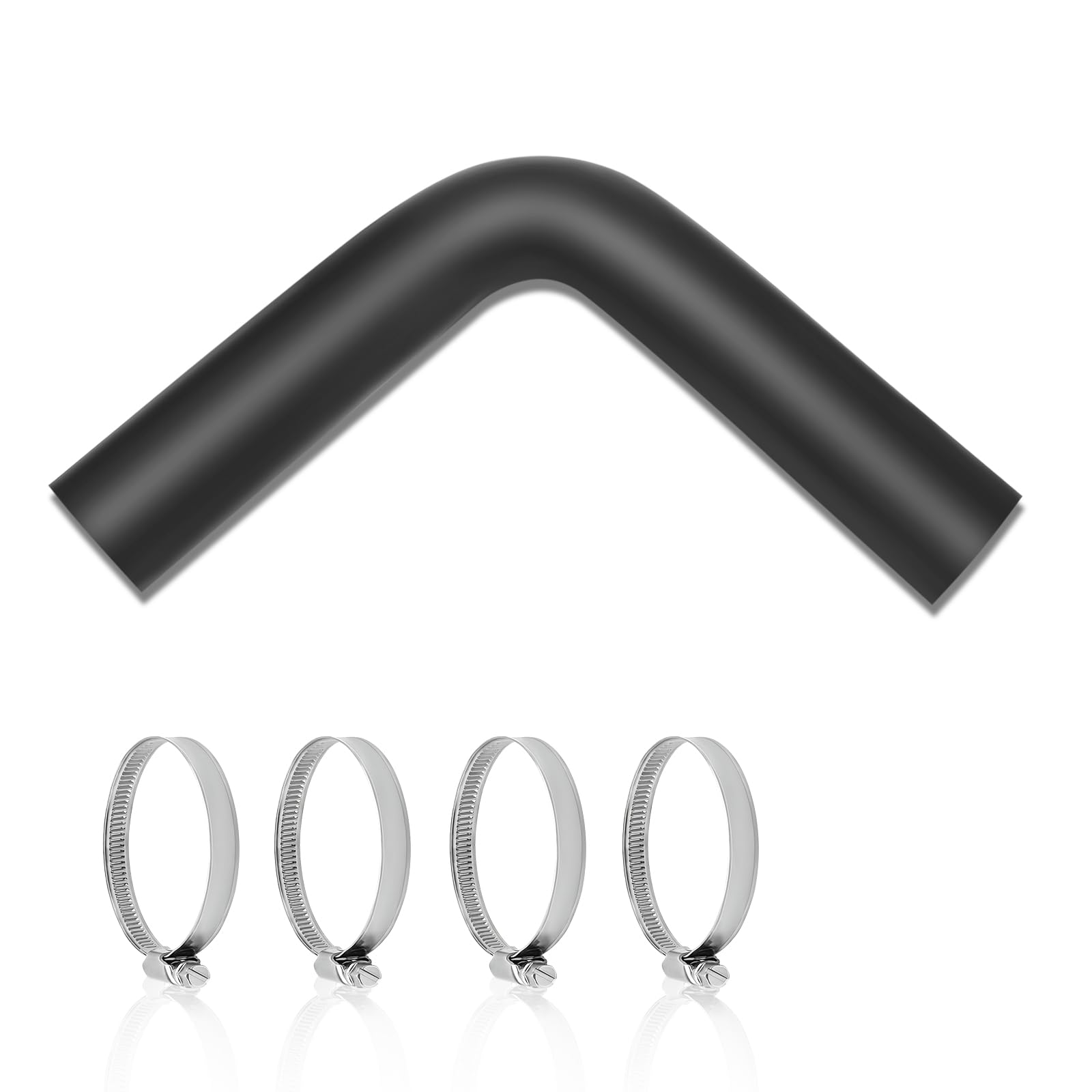 Amazon.com: Gasoline Fuel Filler Neck Hose with 4 Hose Clamps Fuel ...