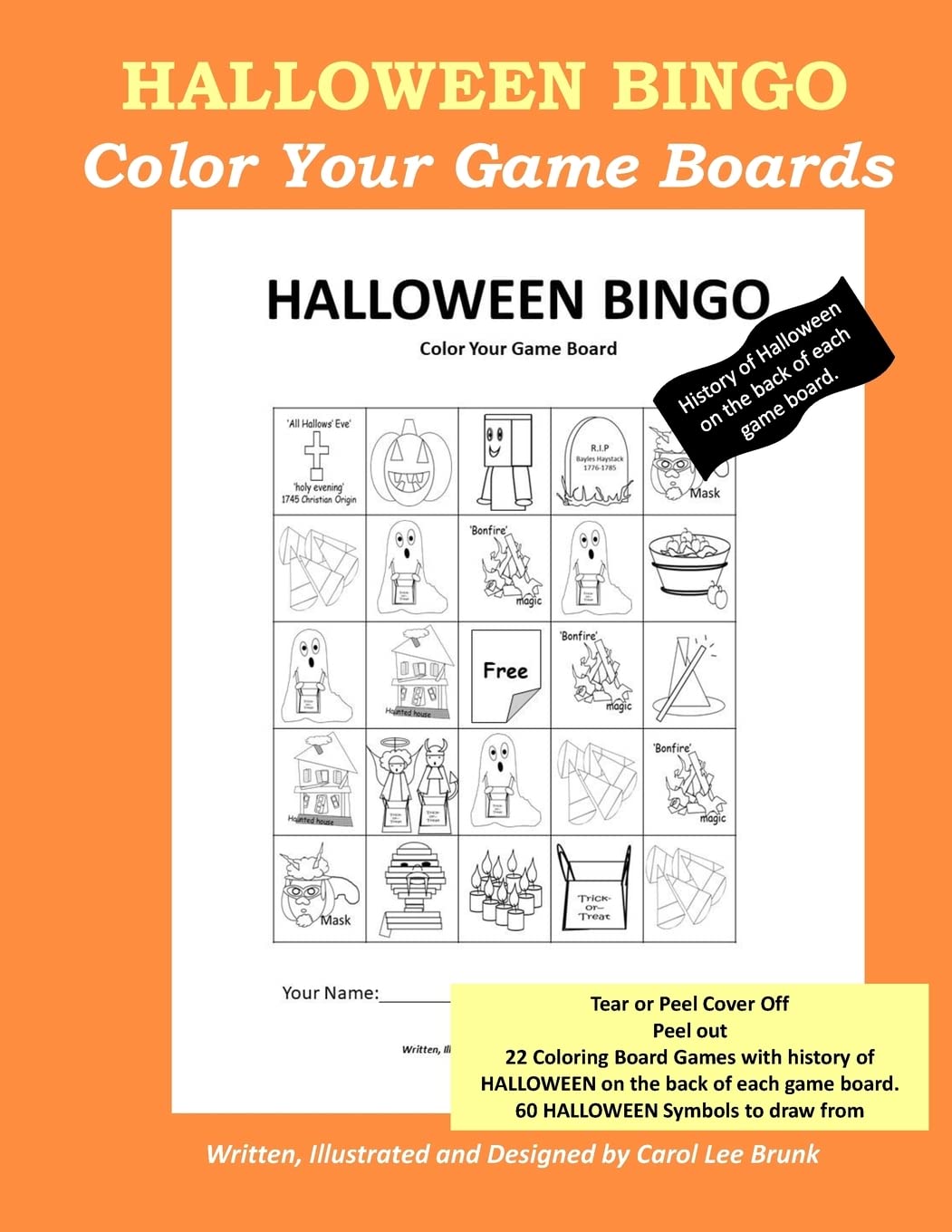 Amazon.com: Halloween Bingo: Color Your Own Game Boards: 9781726019927 ...