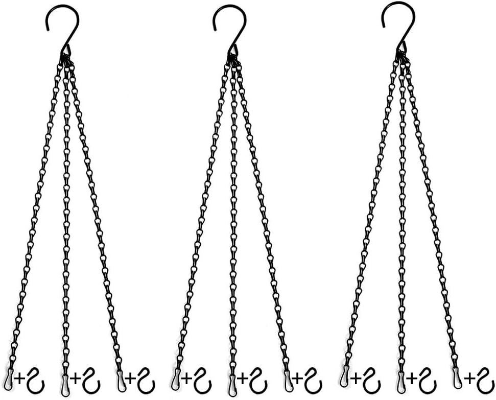 Amazon.com: Hanging Baskets Chains 23 Inches 4 Leads Hanging Chains ...