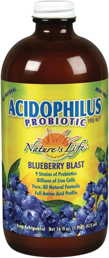 Amazon.com: Nature's Life Acidophilus Pro-96 | Liquid Probiotic for Men ...