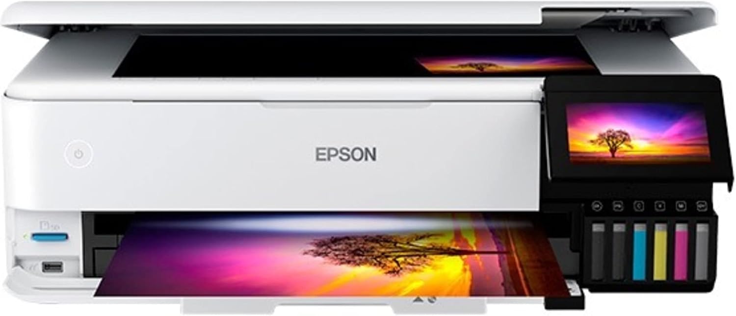 Epson EcoTank Photo ET-8550 Wireless Wide-Format All-in-One Supertank ...