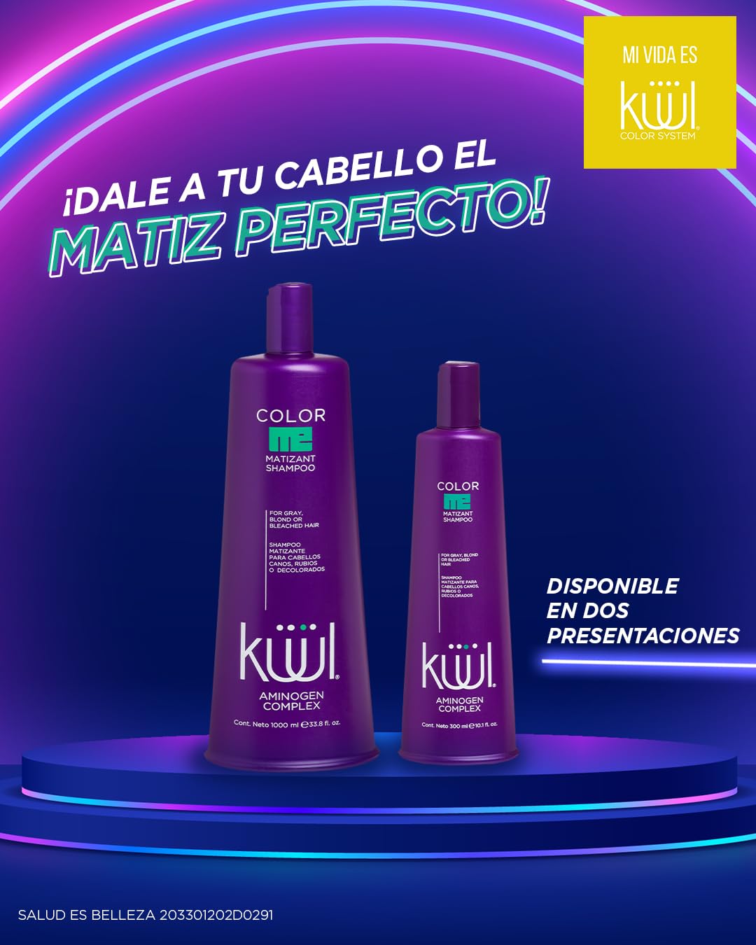 CHAMPÚ MATIZANTE KUUL 33.81 oz – CHAMPÚ MORADO – (MATIZANTE CABELLOS ...
