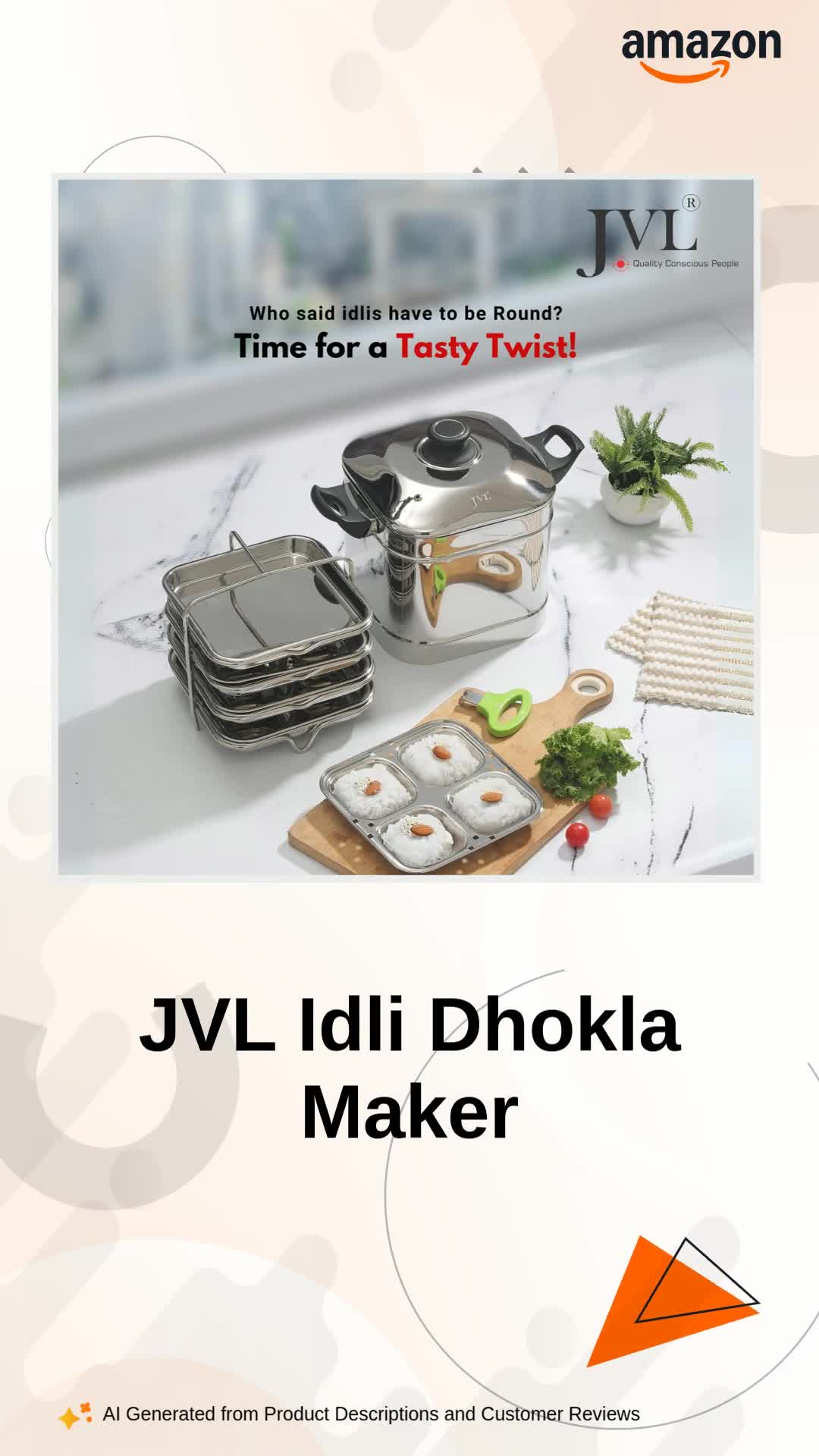 Watch JVL Idli Dhokla Maker on Amazon Live