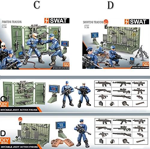 YEIBOBO ! Special Forces Mini Military Action Figure with Weapons and ...