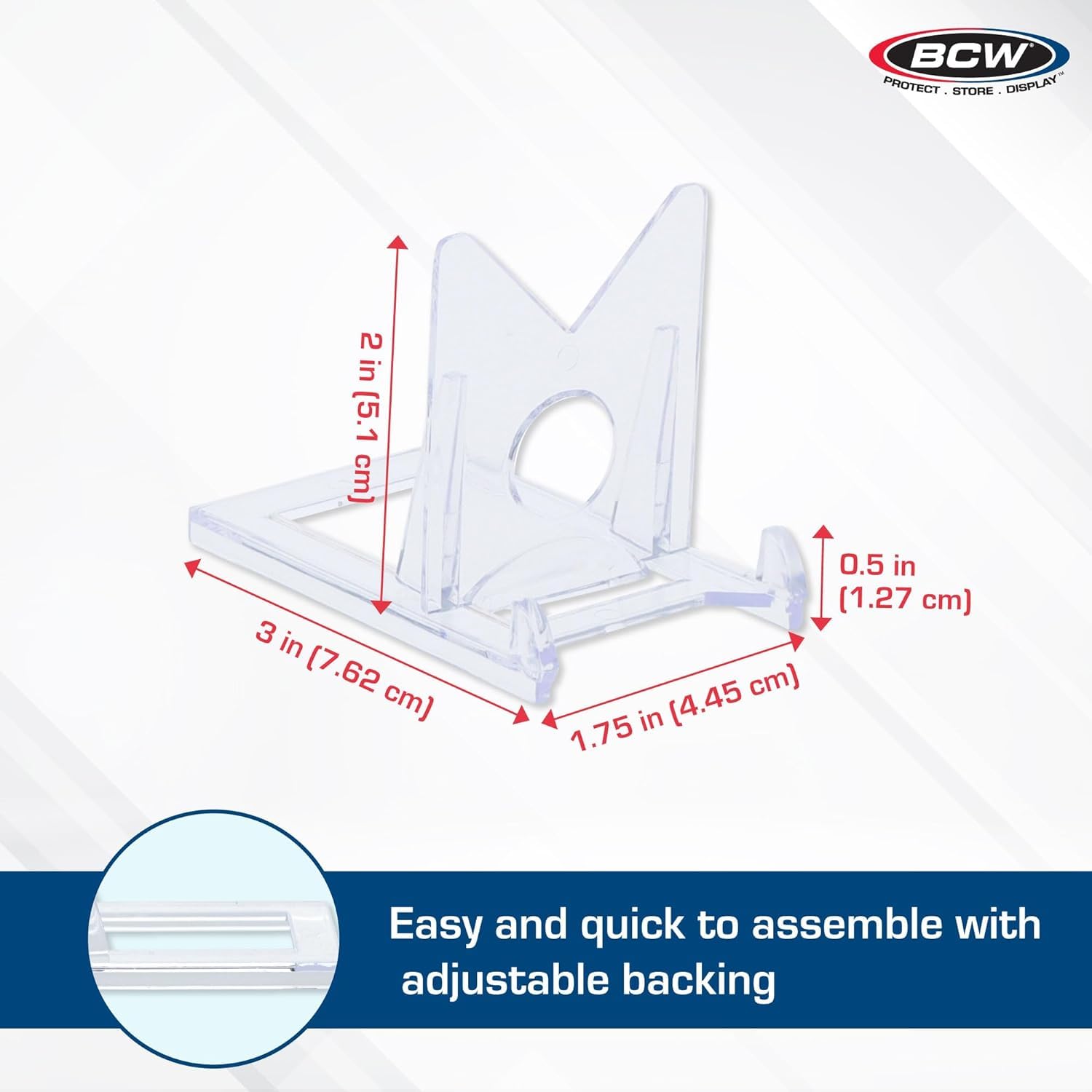 Snapklik.com : BCW 2-Piece Card Display Stands Showcase Top Loaders ...