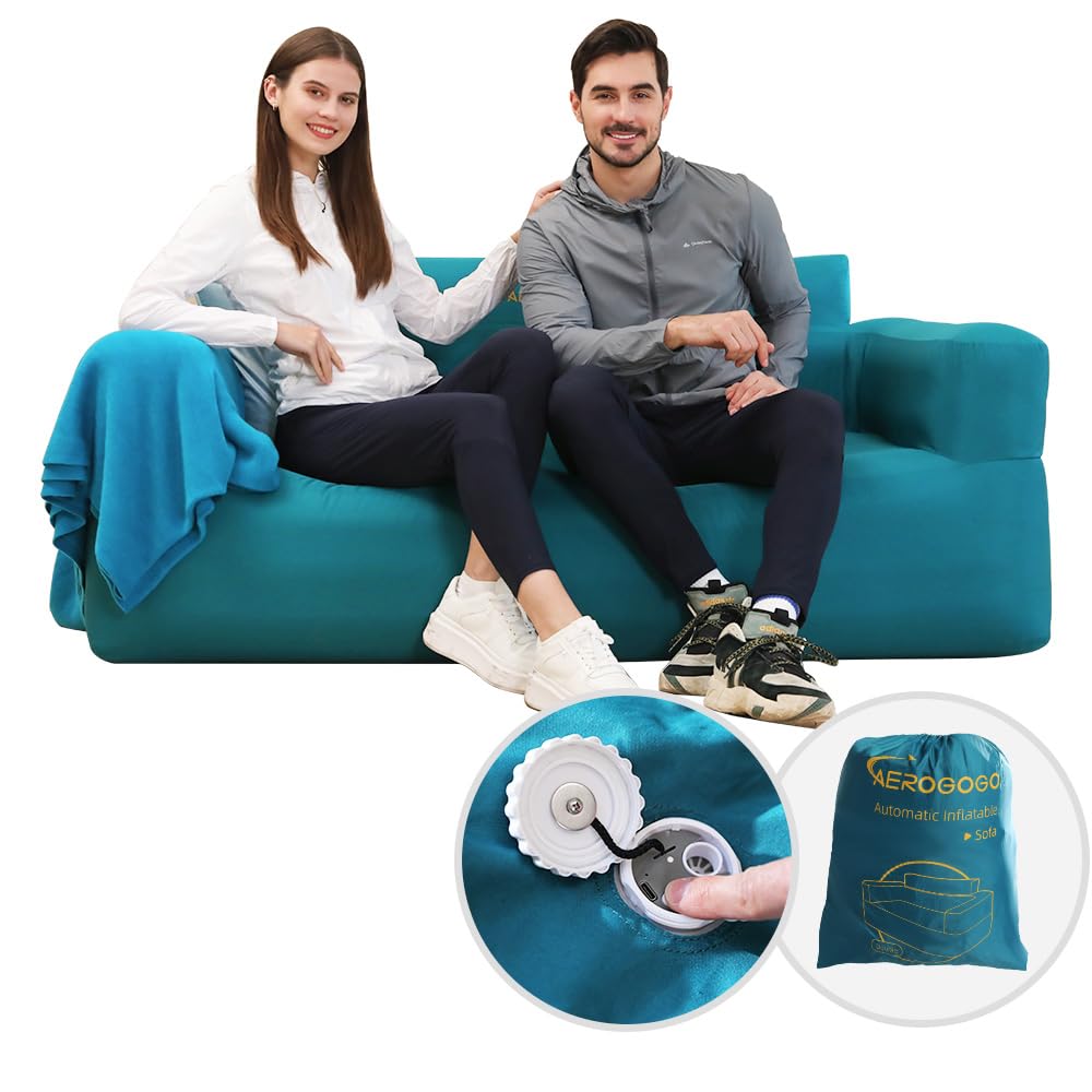 Amazon.com : Aerogogo Inflatable Couch Self Inflatable Sofa, Air Couch ...