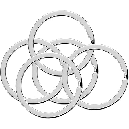 Amazon.com : KINGFOREST 100PCS Key Rings 1 Inch, Key Rings Metal ...