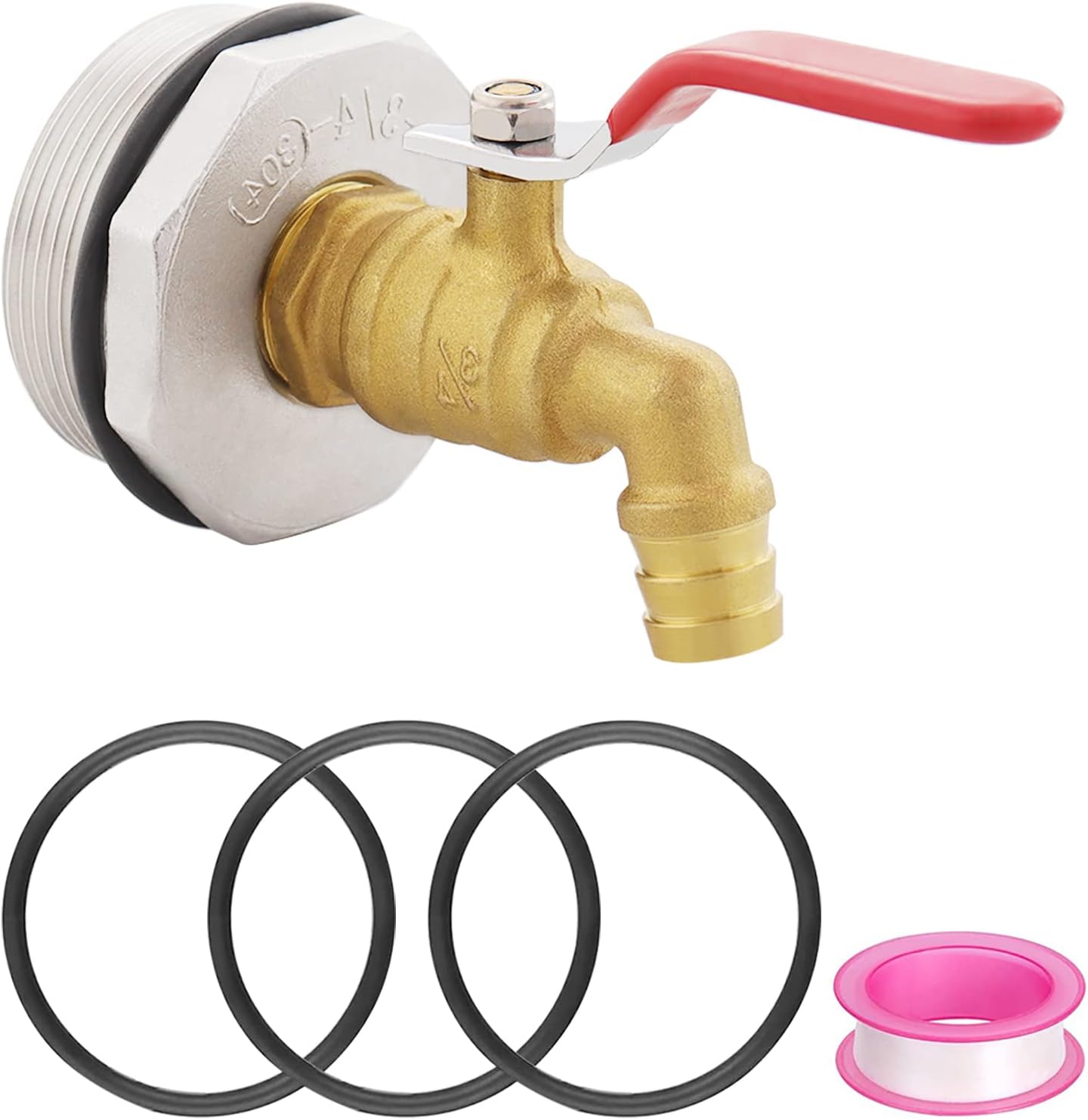 Amazon.com: Enoch's Land 55 Gallon Drum Spigot,2" Brass Barrel Faucet ...