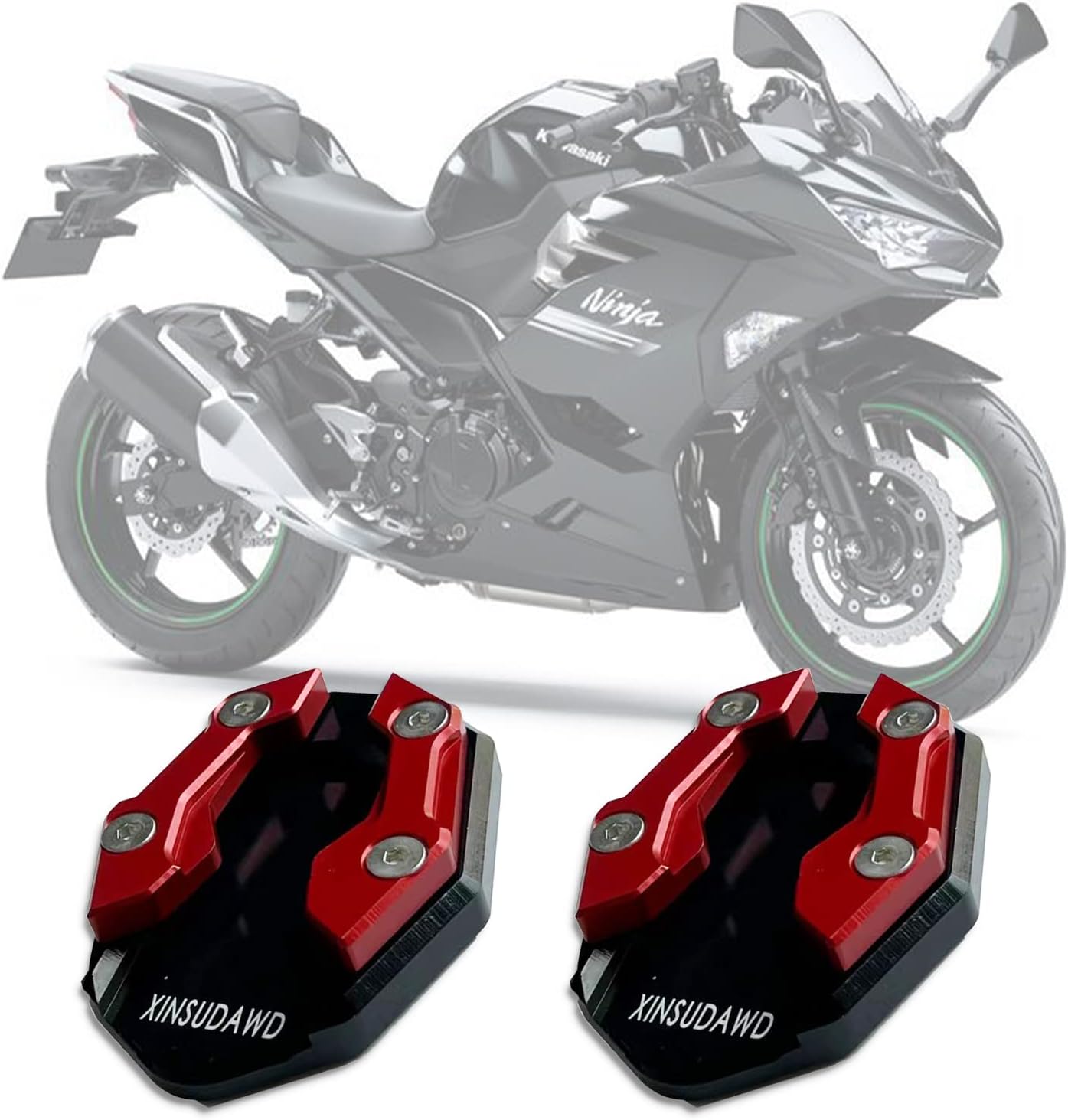 Amazon.com: Motorcycle side stand plate kickstand extension plate side ...