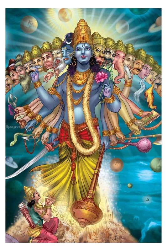 Go Green Tale Religious Wall Poster|Swaroop Bhagwan Poster For worship ...