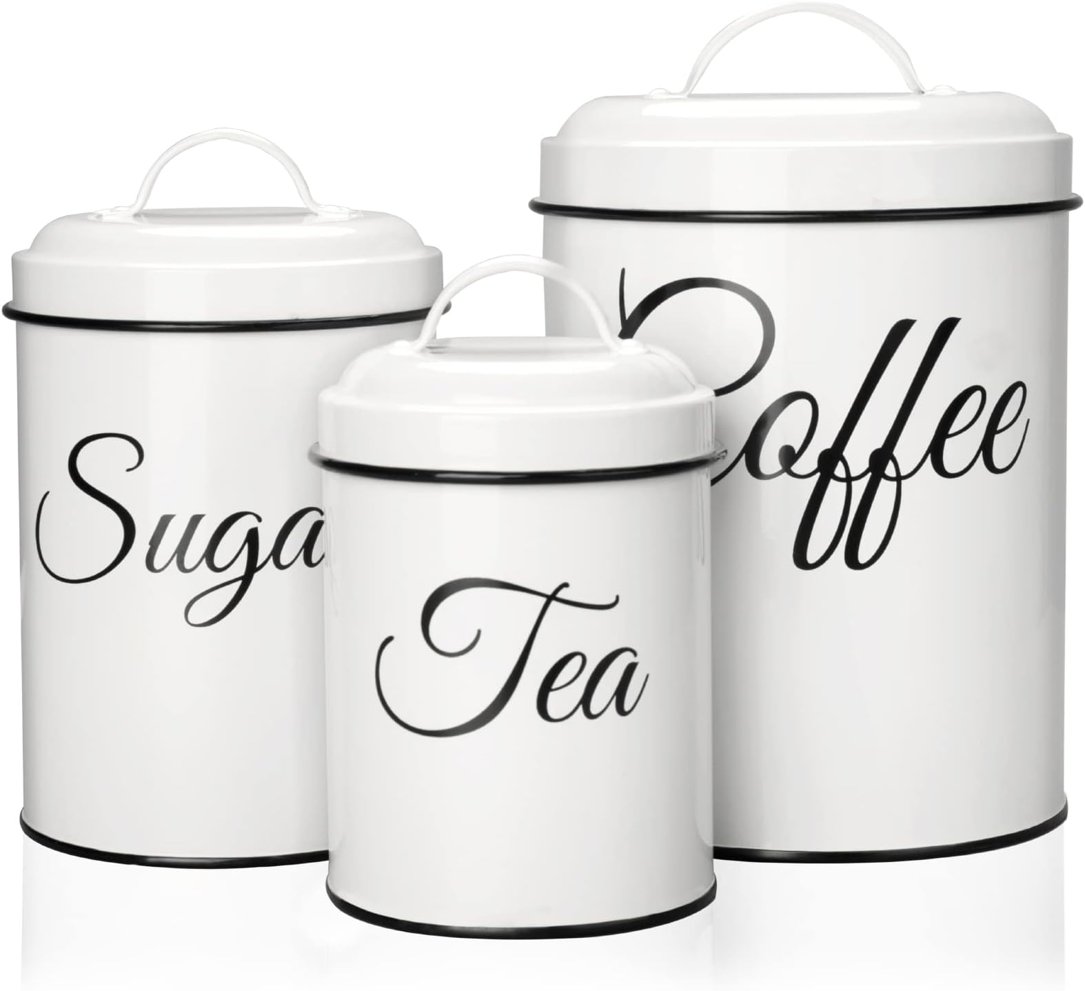Amazon.com: noonberry Canisters for Kitchen Counter, Set of 3 ...