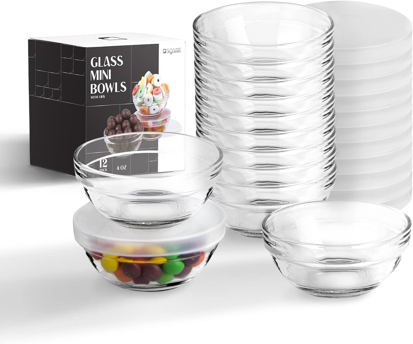Amazon.com: OXO Good Grips 8-Piece Glass Prep Bowl Set, 295 milliliters ...