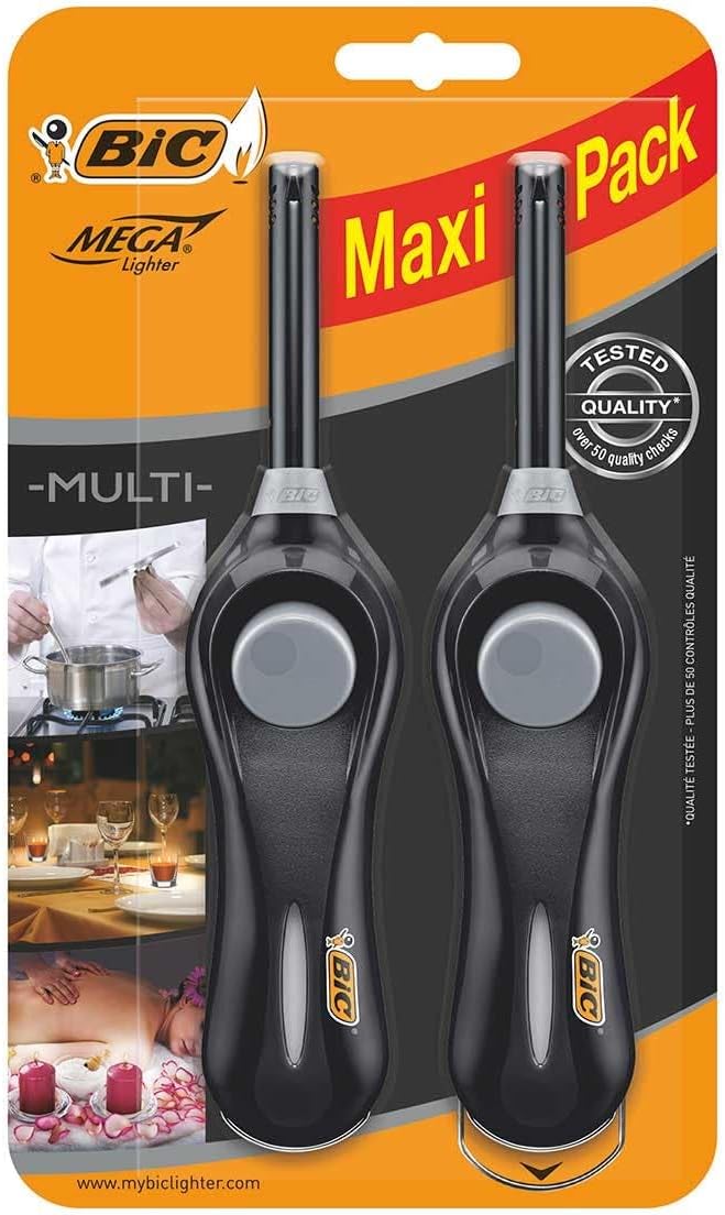 BIC Mega Standard Utility Lighter (Pack of 2) - Black : Amazon.co.uk ...