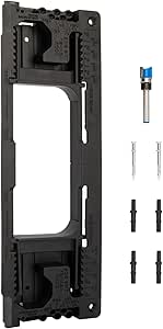 Haidms Door Hinge Jig Black Door Mortise Jig Kit, Door Hinge Cut Out ...