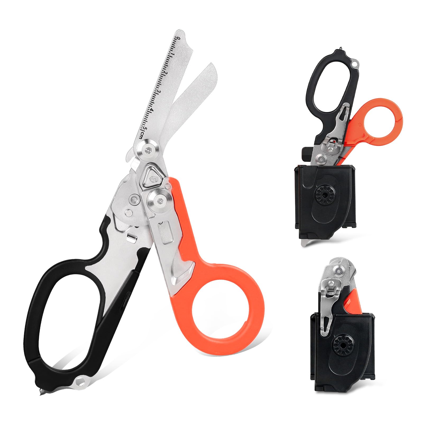 Snapklik.com : TOWOT 6 In1 Trauma Shears,Heavy-Duty Emergency Shears