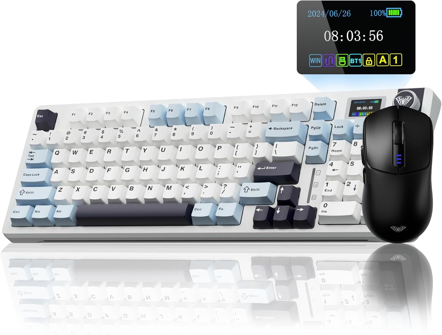 Amazon.com: AULA Gaming Keyboard and Mouse, S98 Pro Wireless Mechanical ...