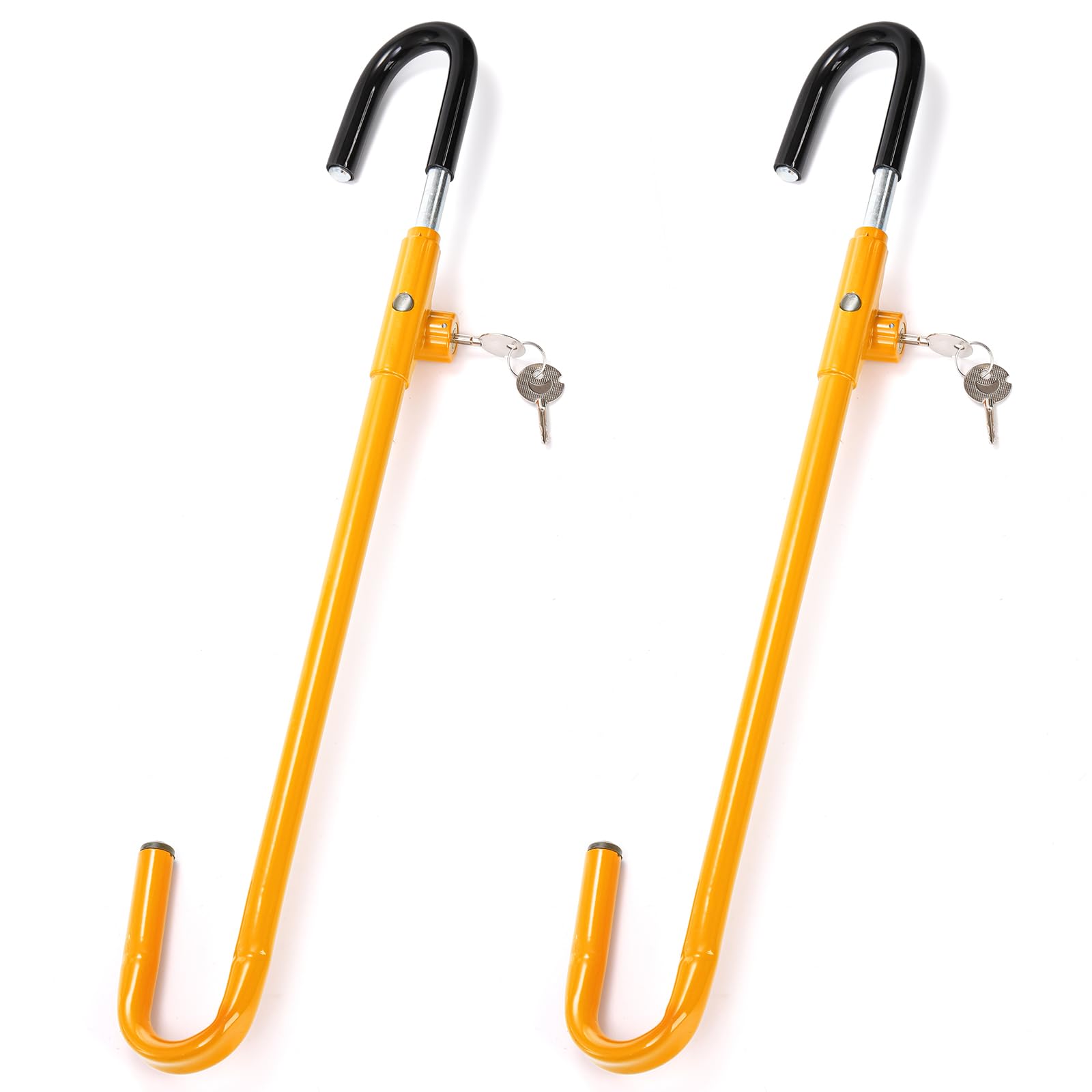 Amazon.com: Elsjoy 2 Pack Car Steering Wheel to Brake Lock with Keys ...