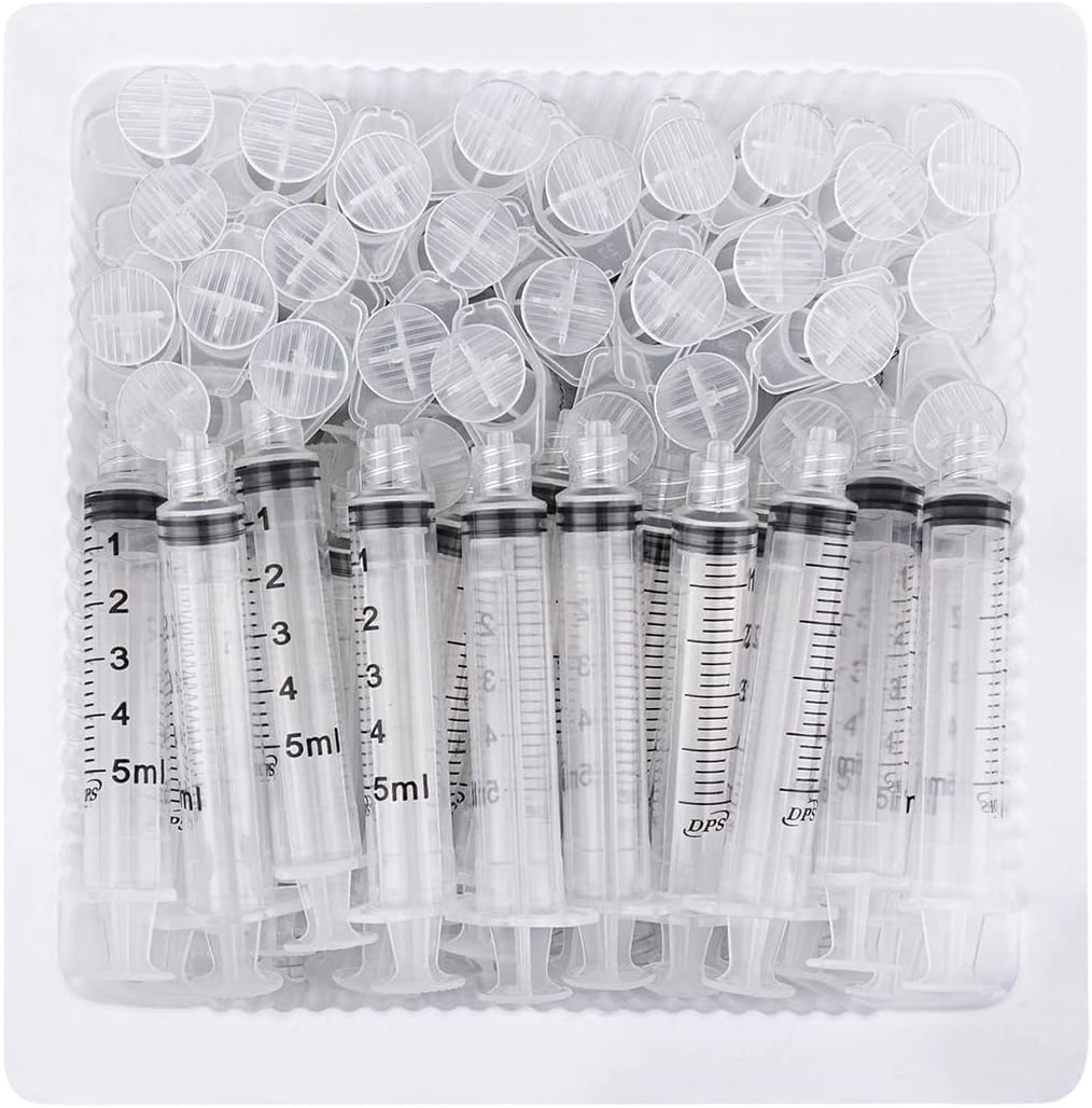 Amazon.com: 5ml Syringe Sterile with Luer Lock Tip - 80 Syringes by DPS ...