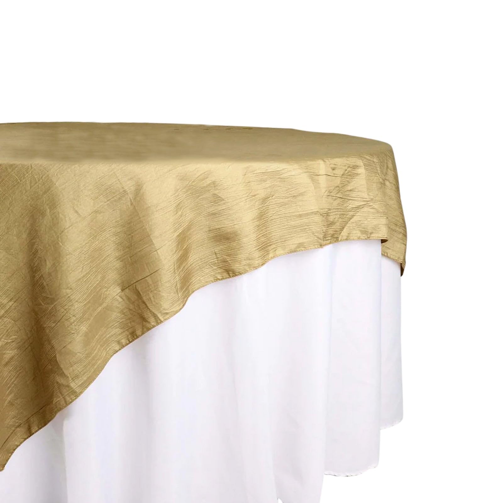Amazon.com: Efavormart 72"X72" Gold Accordion Crinkle Taffeta Table ...
