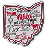 Amazon.com: Ohio Premium State Magnet by Classic Magnets, 2.2" x 2.4 ...