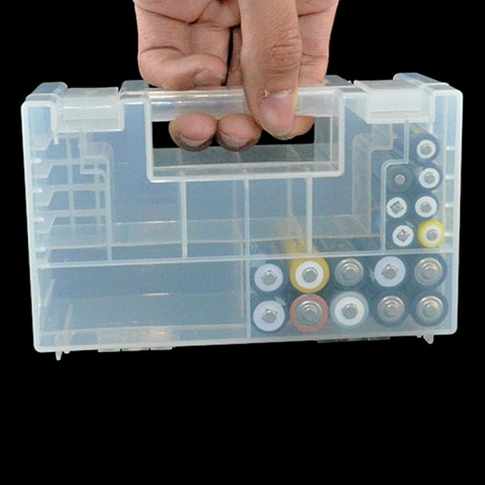 Amazon.com: Xiaokeis Battery Organizer, Clear Battery Organizer Storage ...