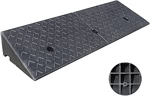 Amazon.com: AMSXNOO Heavy Duty Curb Ramp, 39.4" × 13.8" × 5.1" Rubber ...