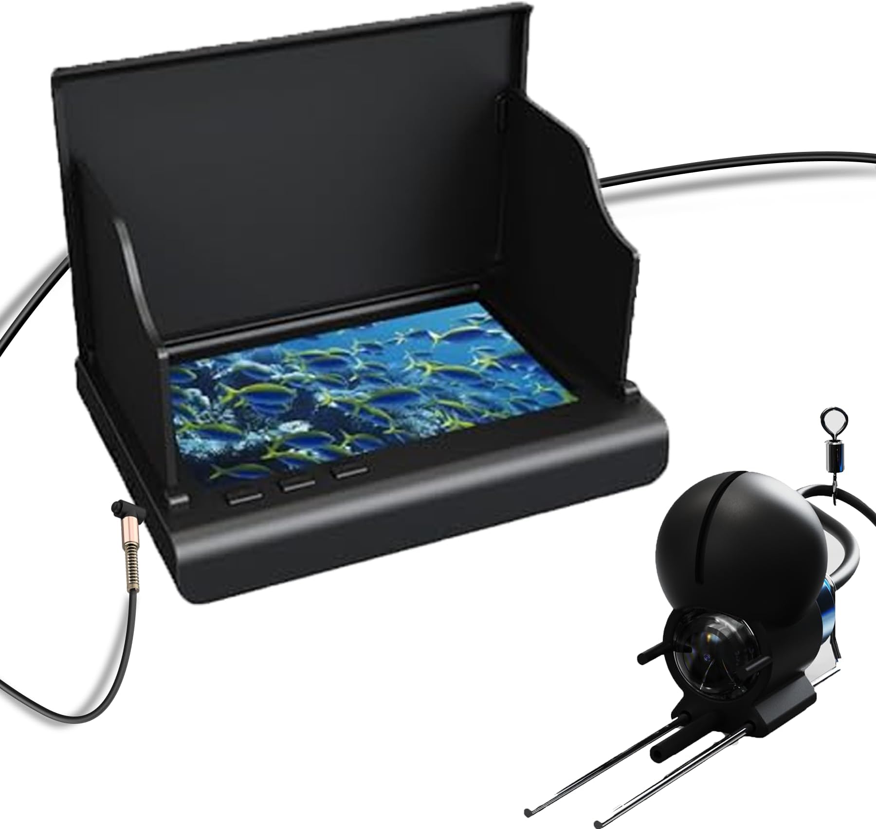 Amazon.com : Underwater Fishing Camera with 4.3 Inch LCD, 5000mAh ...
