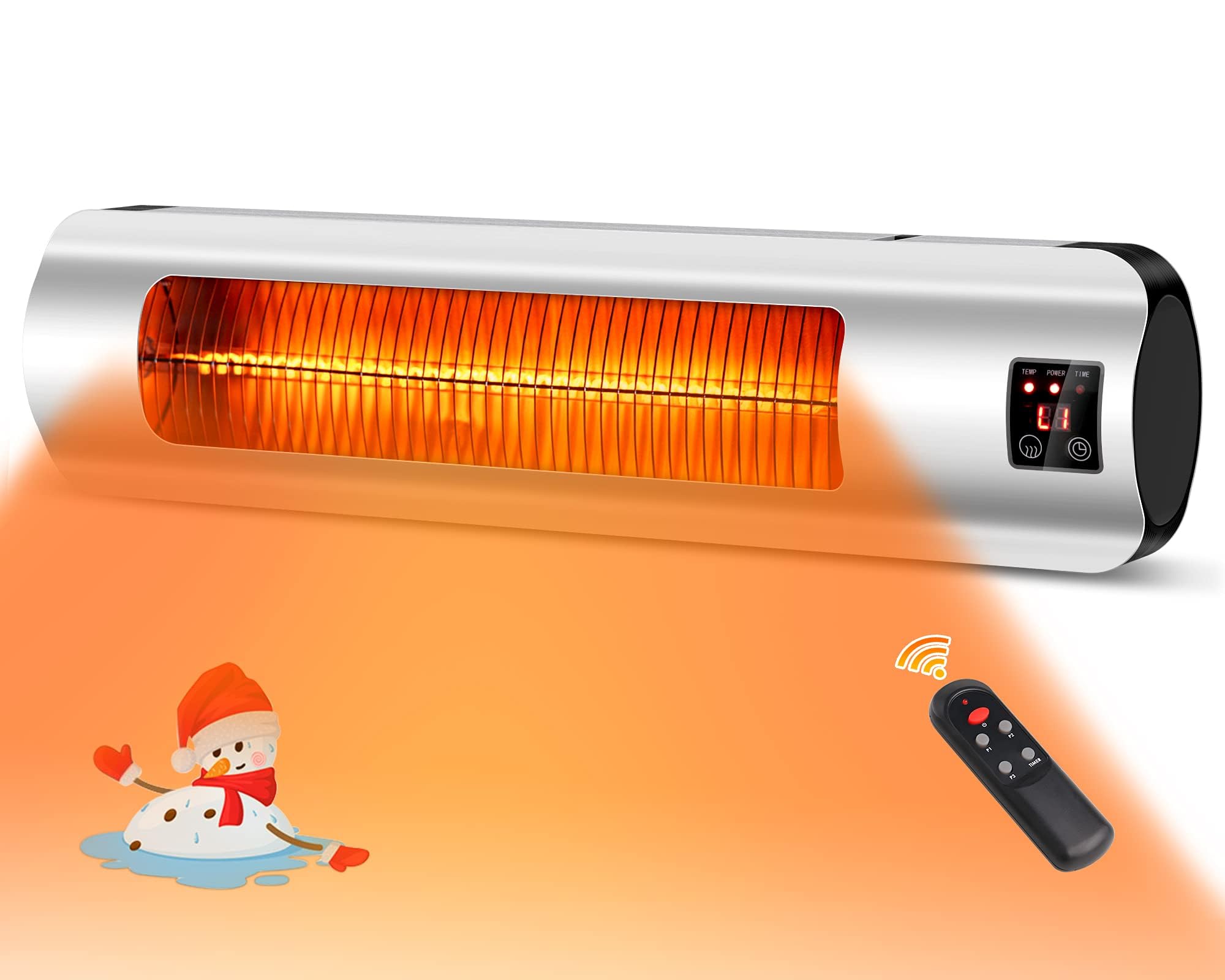 Snapklik.com : Electric Patio Heater, Outdoor Heater Wall Mounted Super ...