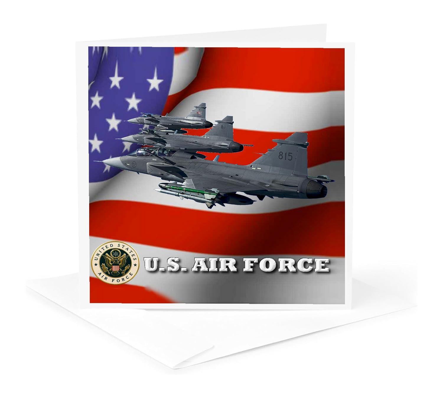 Amazon.com: United States Air Force - Greeting Card, 6 x 6 inches ...