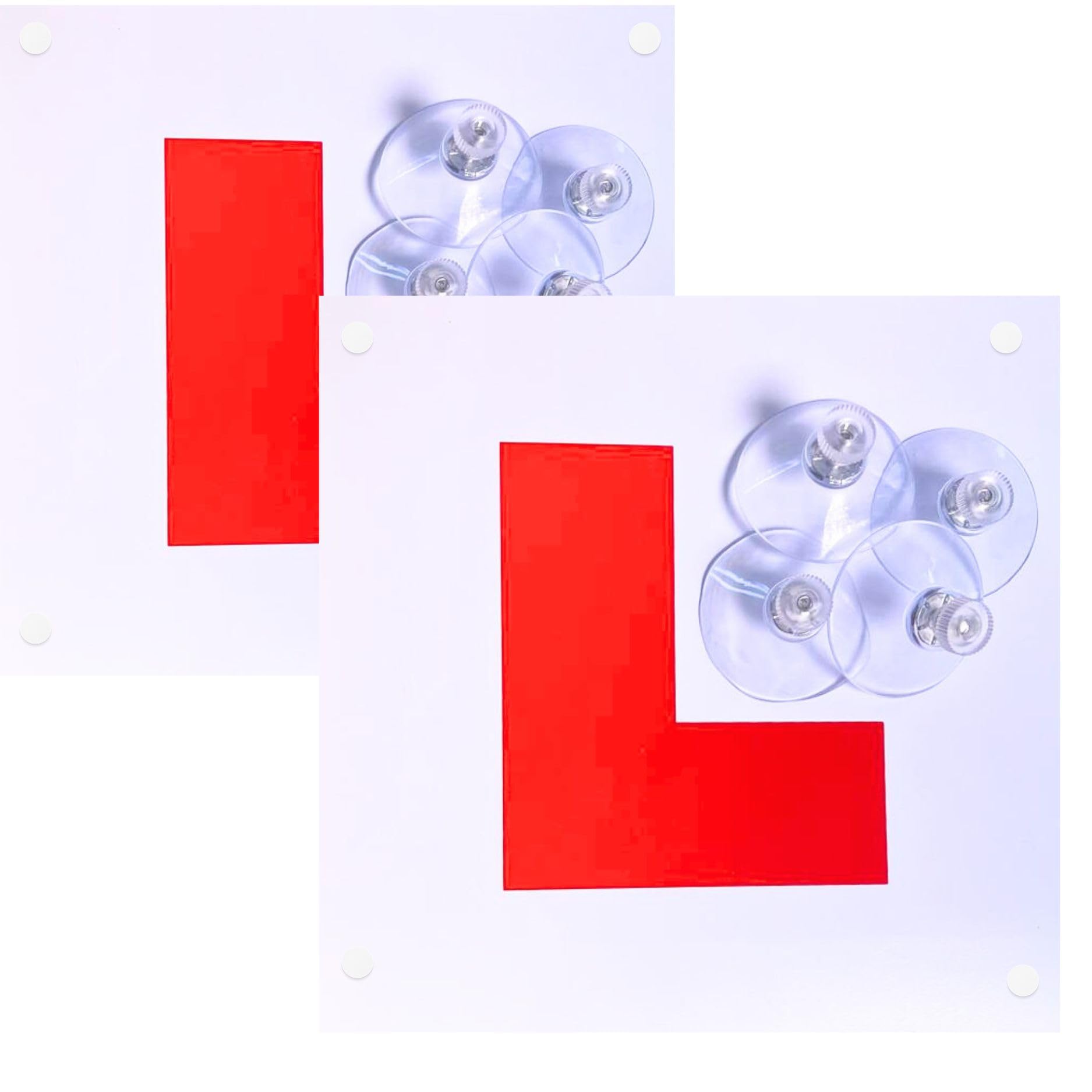 ShaniTech Pack of 2 Fully Magnetic Learner Driving L Plates with 8 ...