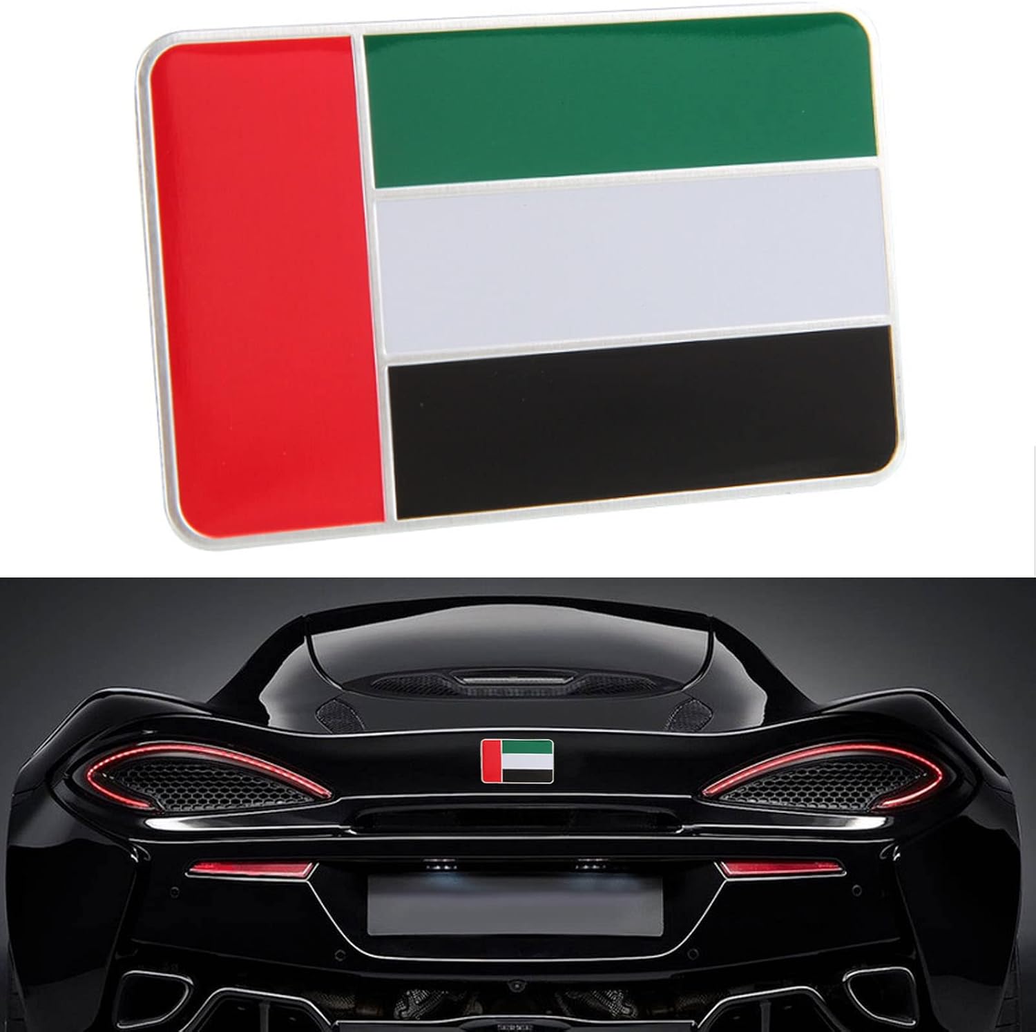 DAYONG 3 Pack UAE Flag Stickers, 3D Metal UAE Flag Car Emblem Stickers ...