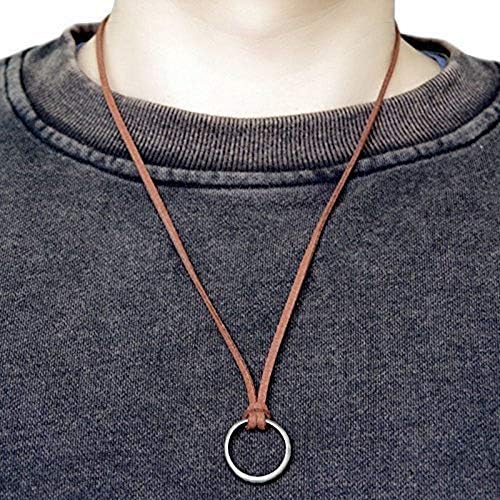 Amazon.com: Unisex Draker Ring Pendant Necklace with Adjustable Cord ...
