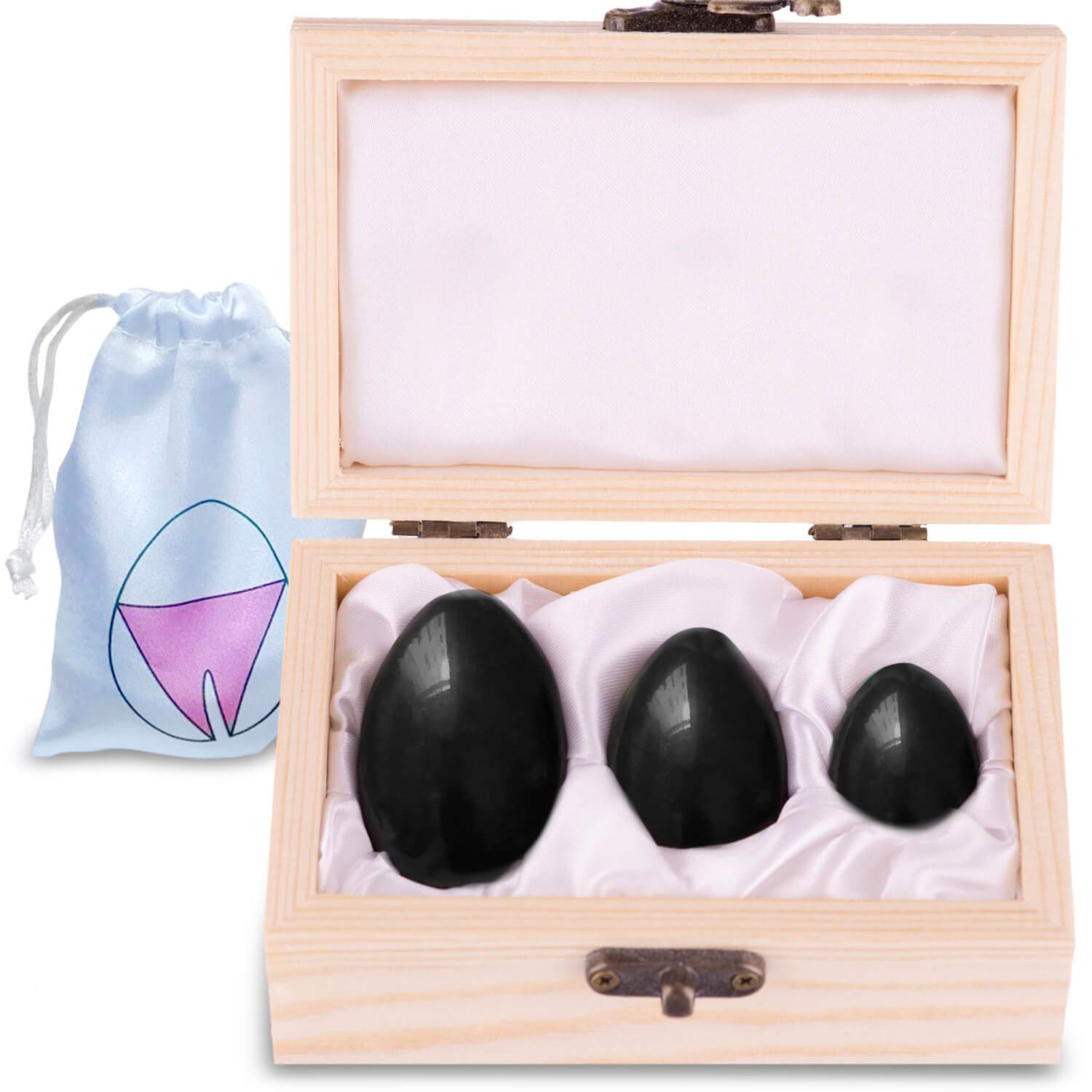 Amazon.com: Yoni Stones Small to Large Black Obsidian Yoni Eggs, Yoni ...