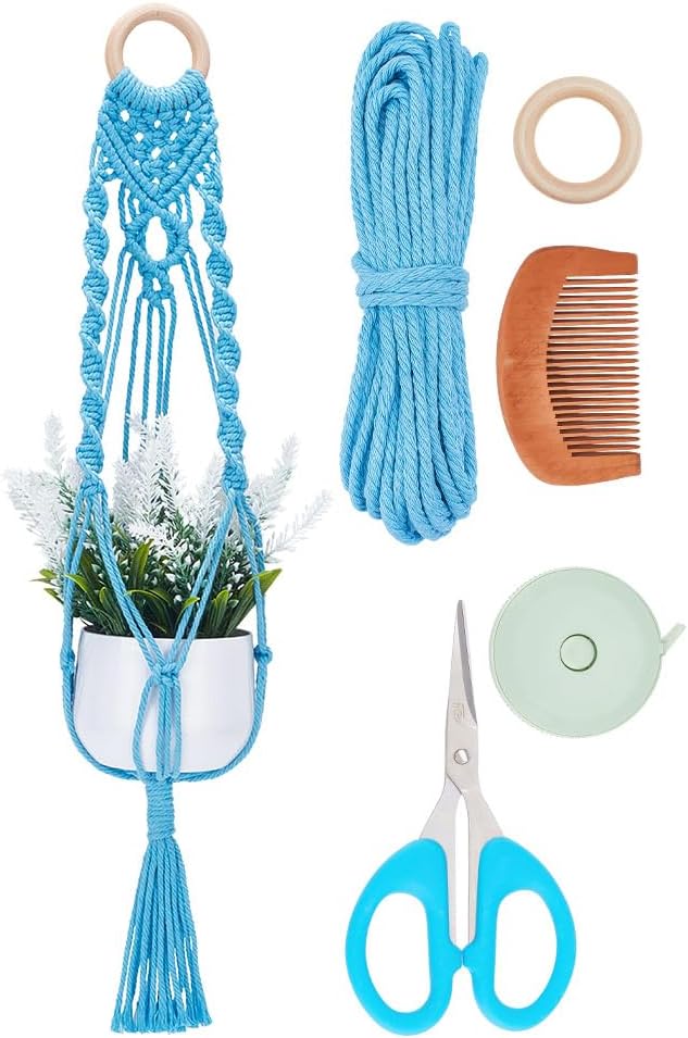 Amazon.com: INFUNLY Macrame Plant Hanger Kit Macrame Kits for Adults ...