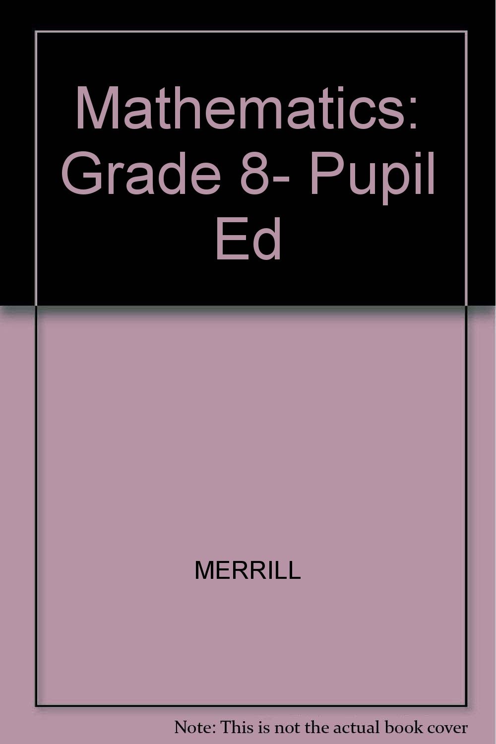 Merrill Mathematics Grade 8 1987: Audrey V. Buffington: 9780675039093 ...
