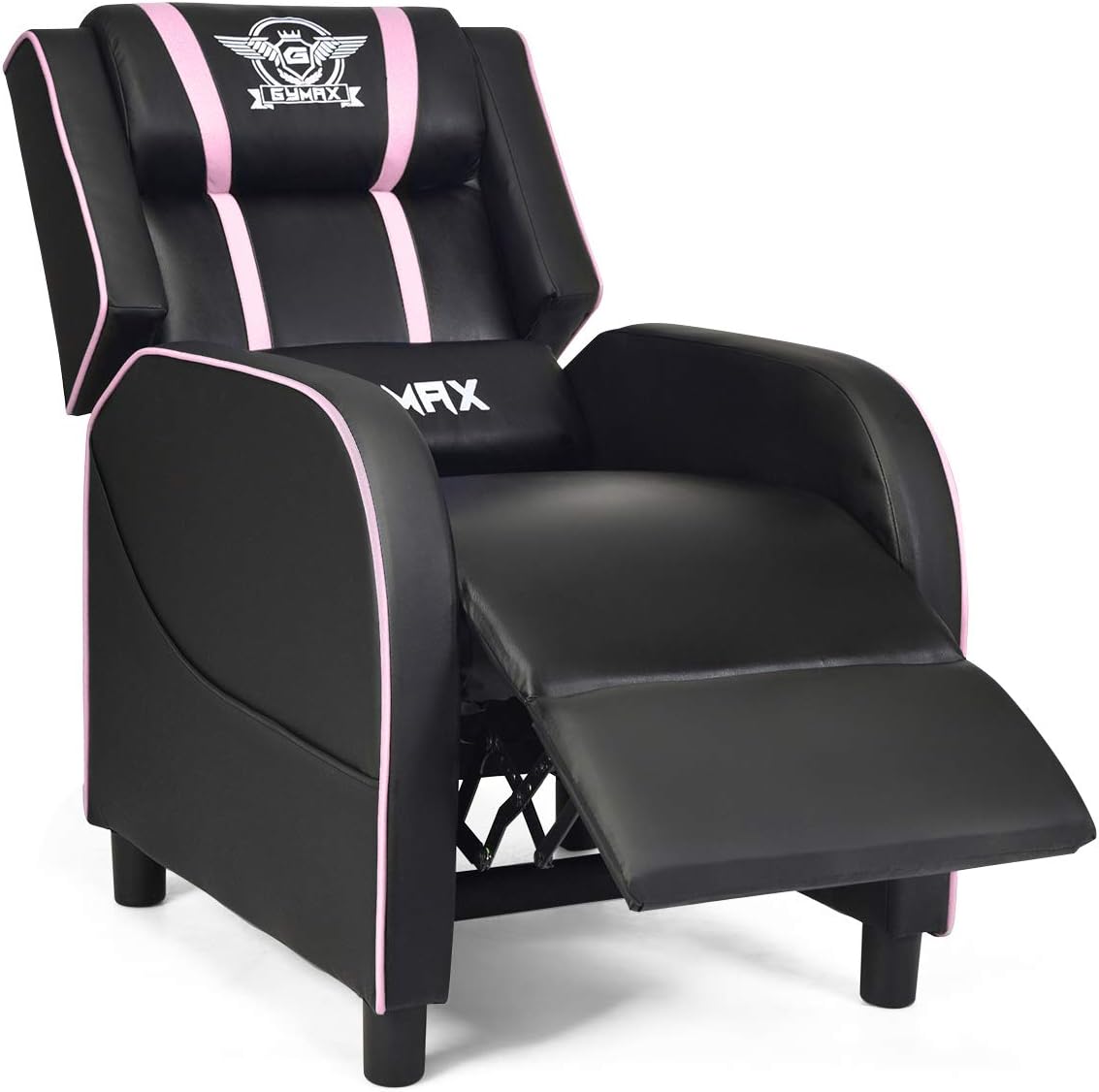 Amazon.com: GYMAX Gaming Recliner, Massage Gaming Chair w/Adjustable ...