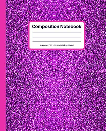Amazon.com: Composition Notebook: Purple Sparkle Abstract Pattern ...