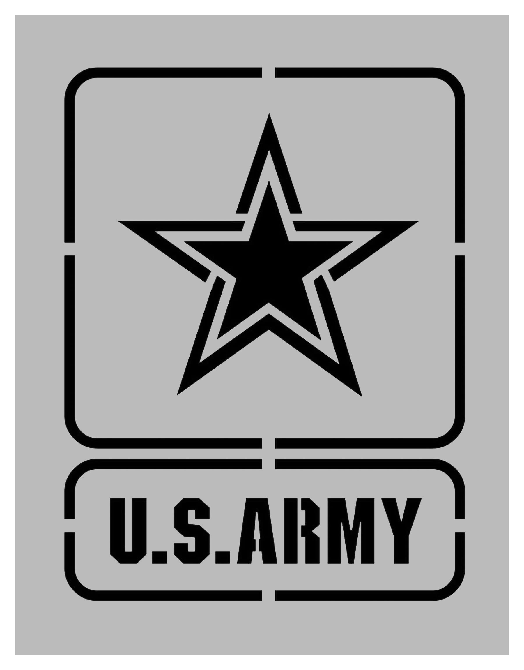 Amazon.com : United States Army Reusable Stencil (8.5" x 11" Sheet) for ...