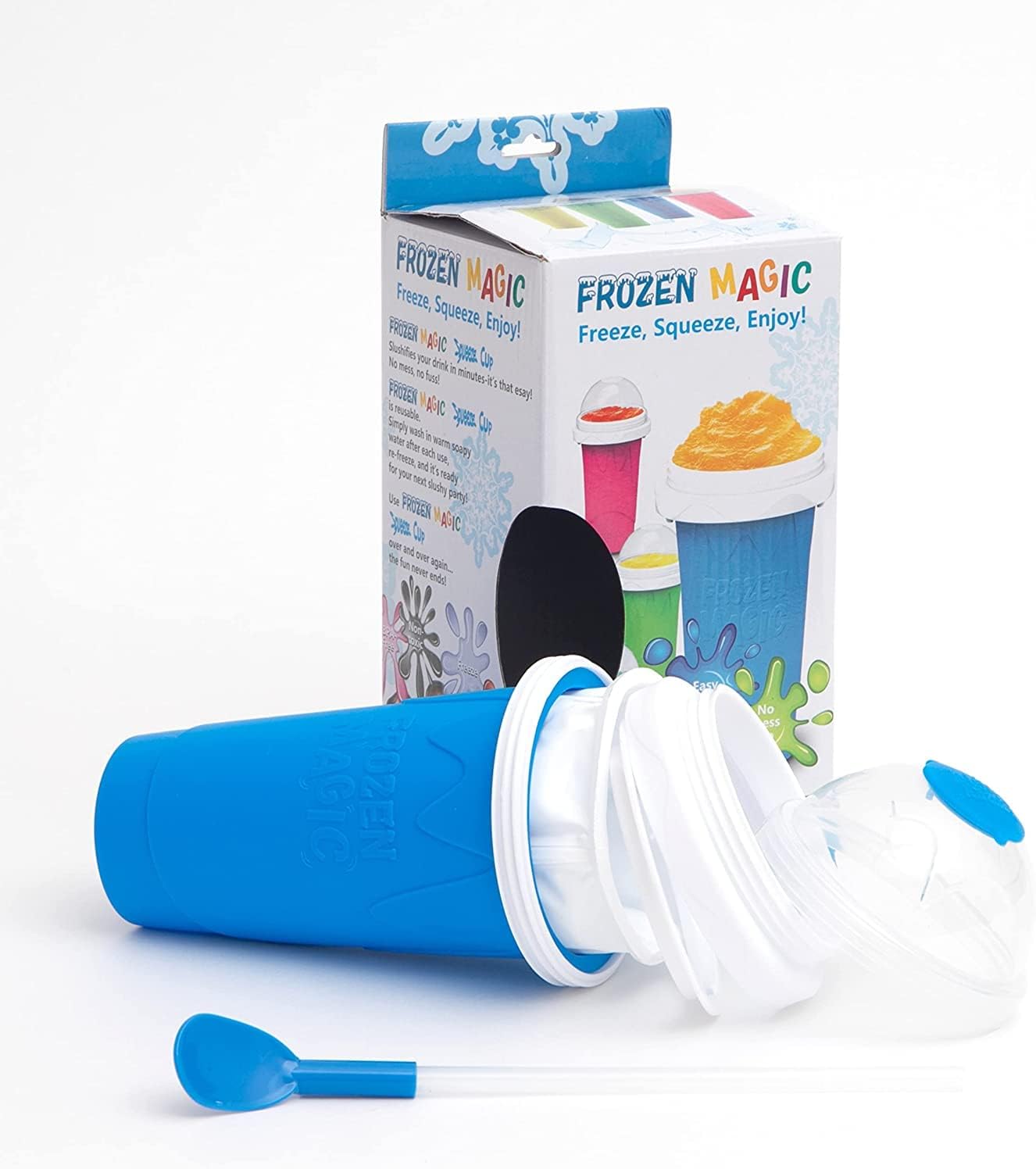 Amazon.com: Slushy Cup Slushie Cup, Slushy Maker Ice Cream Frozen Magic ...