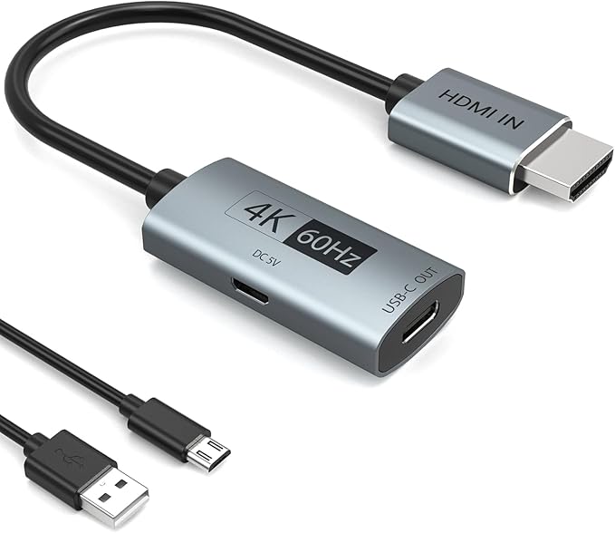 JESWO Adaptador Cable HDMI Macho a USB-C Hembra, Convertidor Entrada ...