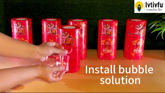 Watch Fireworks bubble machine bubble effect display and teaching video ...