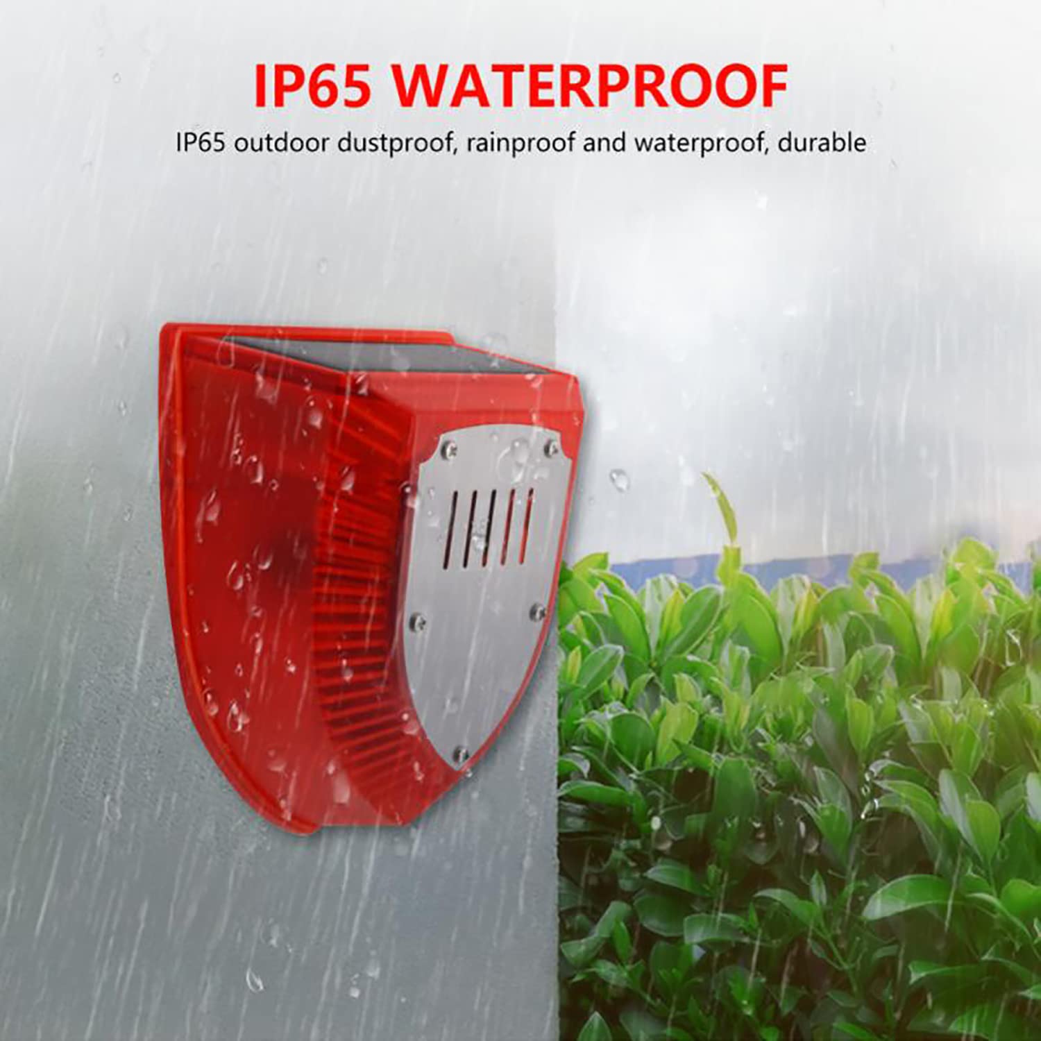 Snapklik.com : Solar Strobe Alarm: Motion Detector 129db Sound Security ...